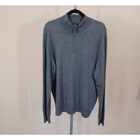 Jos. A. Bank | Sweaters | Jos A Bank Traveler Gray Quarter Zip Pullover ...
